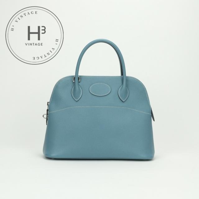 エルメス HERMES ボリード31 ボリード 31 バッグ トートバッグ エプソン ブルージーン Bluejean ブルー Blue 青 シルバー金具