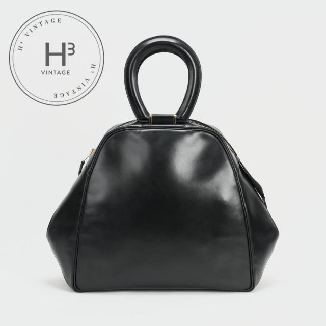 エルメス HERMES バッグ トートバッグ ボックスカーフ ノワール ブラック 黒 ゴールド金具 ハンドバッグ ヴィンテージ アンティーク