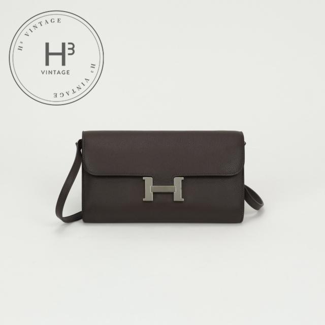 エルメス HERMES コンスタンスロングトゥーゴー コンスタンスロング トゥーゴー 財布 長財布 ロングウォレット エプソン カフェ