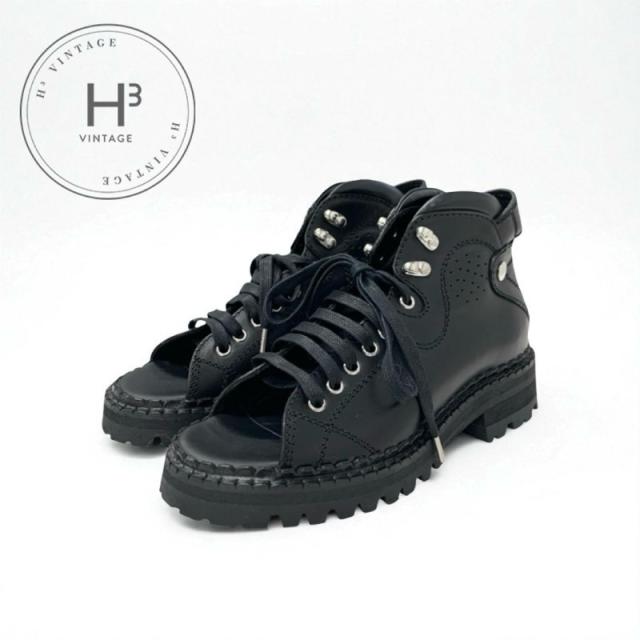 ディーゼル DIESEL サンダル 靴 シューズ レザー ブラック 黒 シルバー ブラックゴールド ハイカット レースアップ