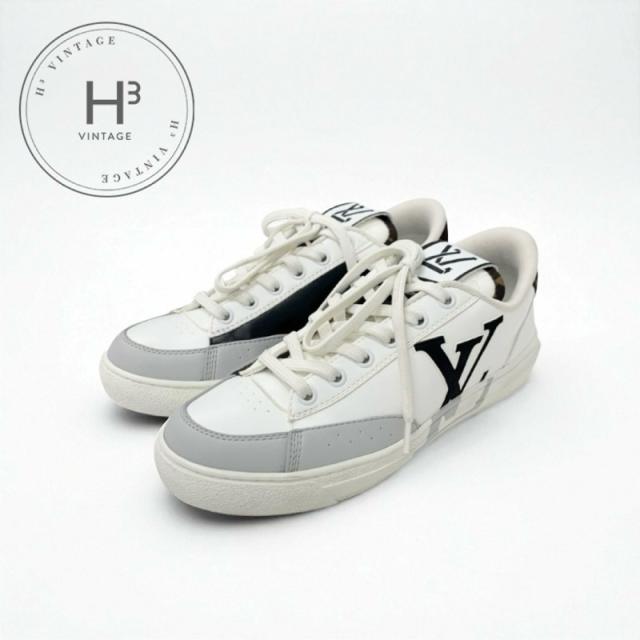 ルイヴィトン LOUIS VUITTON チャーリーライン モノグラム スニーカー 靴 シューズ レザー ファブリック ホワイト ブラック グレー