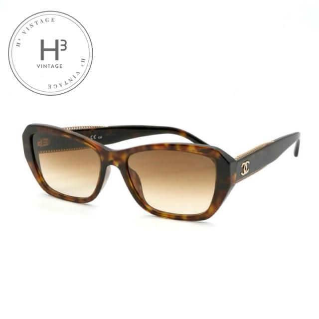 シャネル CHANEL サングラス ブラウン ゴールド ココマーク アイウェア ロゴ