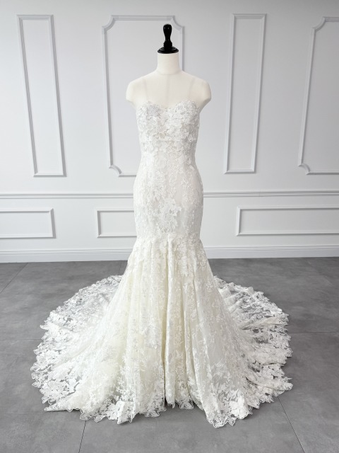モニーク ルイリエ Monique Lhuillier マーメイドライン ウェディングドレス ホワイト 白