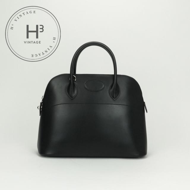 エルメス HERMES ボリード35 ボリード 35 バッグ トートバッグ ショルダーバッグ ボックスカーフ ノワール Noir ブラック Black 黒