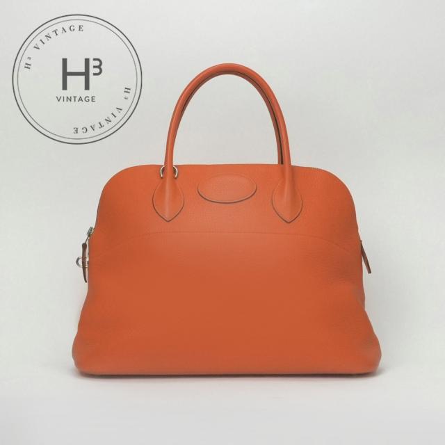 エルメス HERMES ボリード35 ボリード 35 バッグ トートバッグ ショルダーバッグ トリヨンクレマンス オレンジ シルバー金具 ハンドバッグ