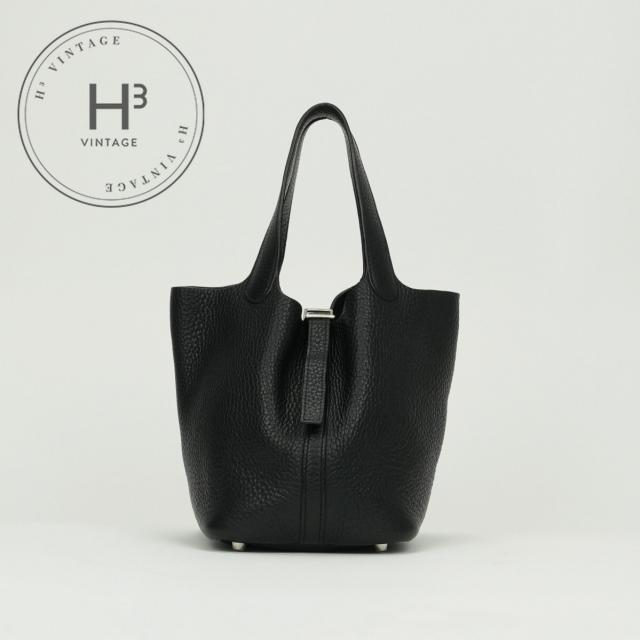 エルメス HERMES ピコタンPM ピコタン PM ピコタン18 バッグ トートバッグ トリヨンクレマンス ノワール Noir ブラック Black 黒