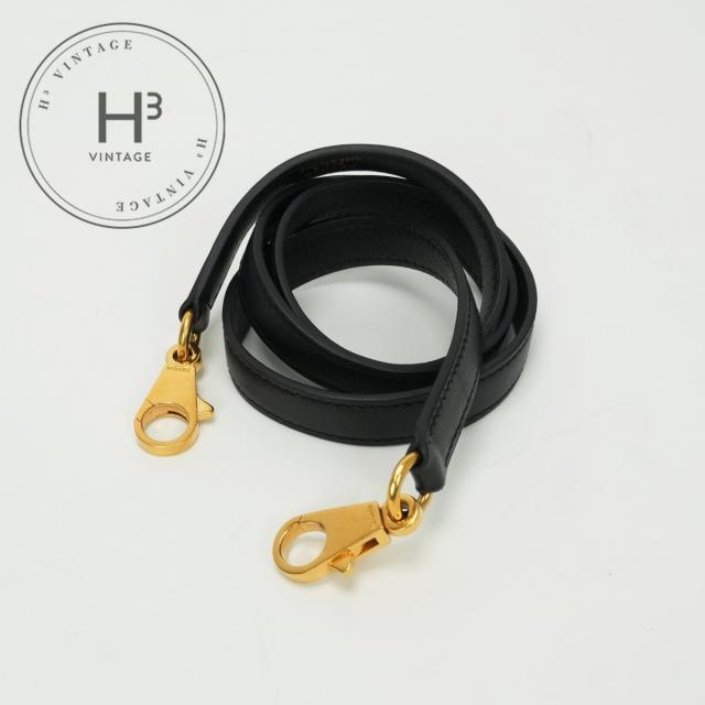 エルメス HERMES ショルダーストラップ ショルダー ストラップ その他 ガリバー ノワール noir ブラック Black 黒 ゴールド金具