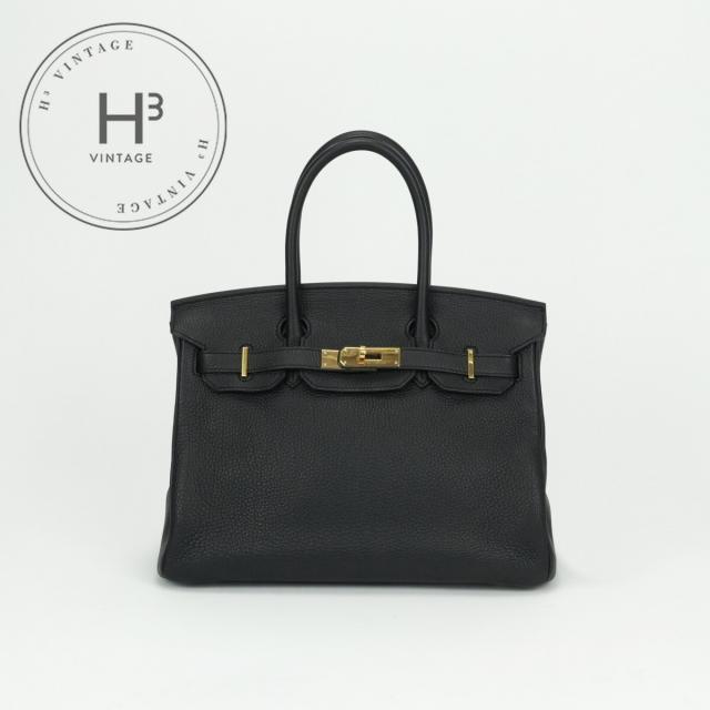 エルメス HERMES バーキン30 バーキン 30 バッグ トートバッグ トリヨンクレマンス ノワール　noir ブラック Black 黒 ゴールド金具