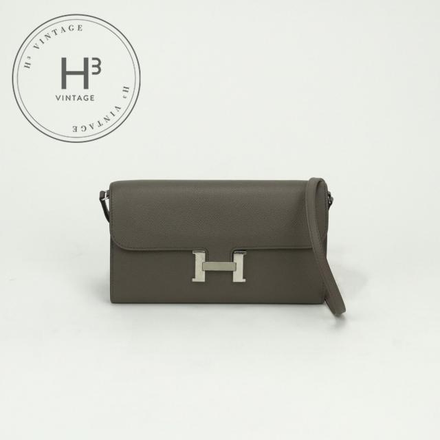 エルメス HERMES コンスタンスロングトゥーゴー コンスタンスロング トゥーゴー 財布 長財布 ロングウォレット エプソン エタン Etain