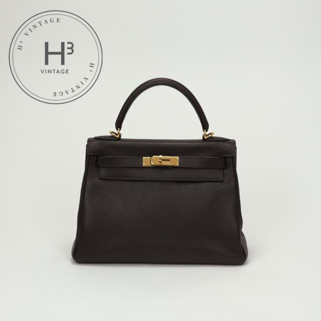 エルメス HERMES ケリー28 ケリー 28 バッグ トートバッグ ショルダーバッグ トリヨンクレマンス エベンヌ Ebene ブラウン Brown 茶