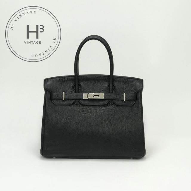 エルメス HERMES バーキン30 バーキン 30 バッグ トートバッグ トゴ ノワール noir ブラック Black 黒 シルバー金具 ハンドバッグ