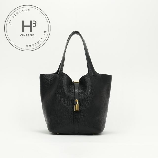 エルメス HERMES ピコタンロックMM ピコタンロック MM ピコタンロック22 バッグ トートバッグ トリヨンクレマンス ノワール noir