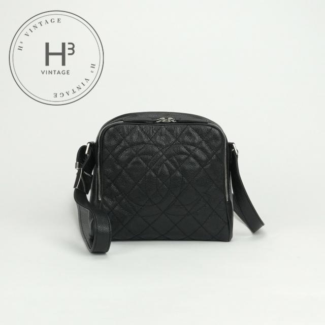 シャネル CHANEL マトラッセ バッグ ショルダーバッグ キャビアスキン ブラック Black 黒 シルバー金具 ココマーク