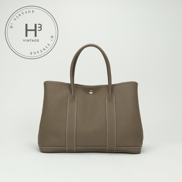 エルメス HERMES ガーデンパーティPM ガーデンパーティ PM バッグ トートバッグ ネゴンダ エトゥープ Etoupe グレー Gray シルバー金具