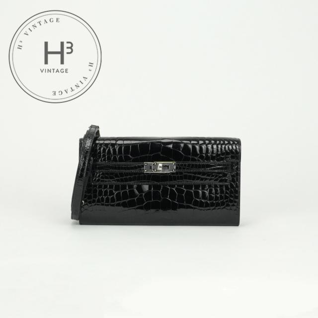 エルメス HERMES ケリーウォレットトゥーゴー ケリーウォレット トゥーゴー 財布 長財布 ロングウォレット アリゲーター