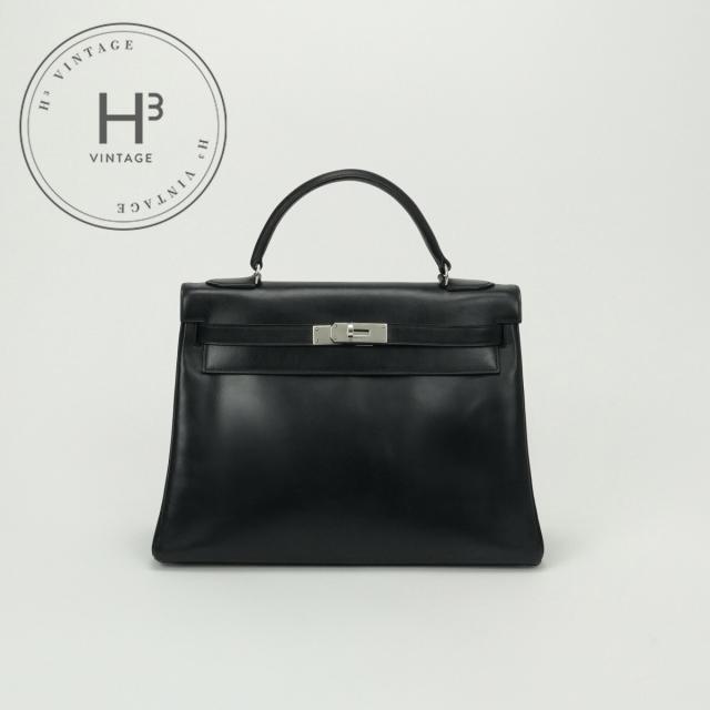 エルメス HERMES ケリー32 ケリー 32 バッグ トートバッグ ショルダーバッグ ボックスカーフ ノワール　noir ブラック Black 黒