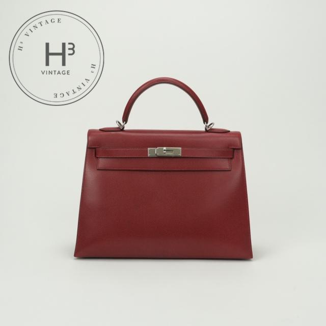 エルメス HERMES ケリー32 ケリー 32 バッグ トートバッグ ショルダーバッグ リセ ルージュヴィフ Rougevif レッド Red 赤 シルバー金具