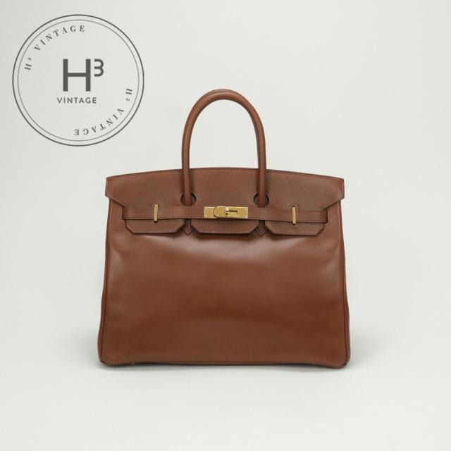 エルメス HERMES バーキン35 バーキン 35 ヴェルソ バッグ トートバッグ ボックスカーフ フォーブ Fauve クレ Craie ブラウン Brown ベージュ