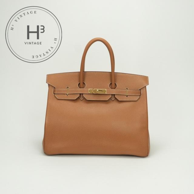 エルメス HERMES バーキン35 バーキン 35 バッグ トートバッグ アルデンヌ ゴールド Gold ブラウン Brown 茶 ゴールド金具 ハンドバッグ