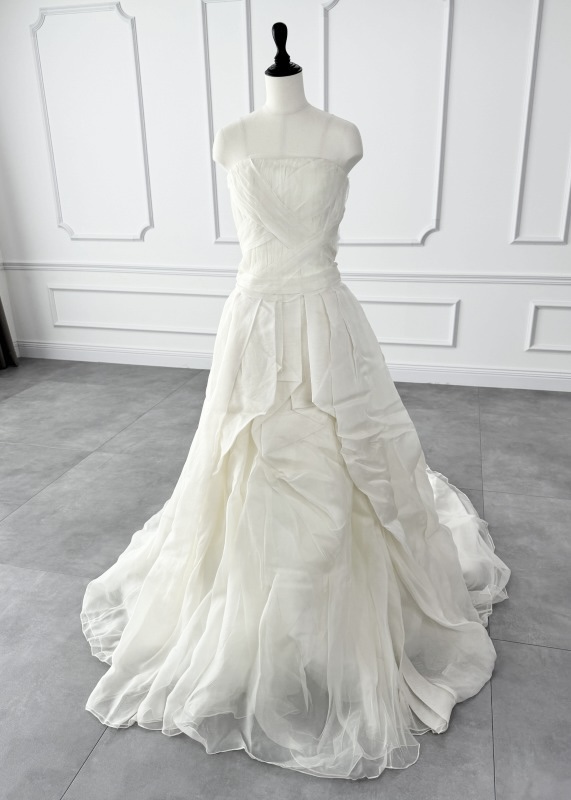 ヴェラウォン VERA WANG BRIDE deandra ディンドラ Aライン ウェディングドレス アイボリー ファーストオーナー チュール 2way