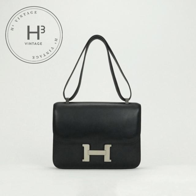 エルメス HERMES コンスタンス25 コンスタンス 25 バッグ ショルダーバッグ バレニア ノワール Noir ブラック Black 黒 シルバー金具