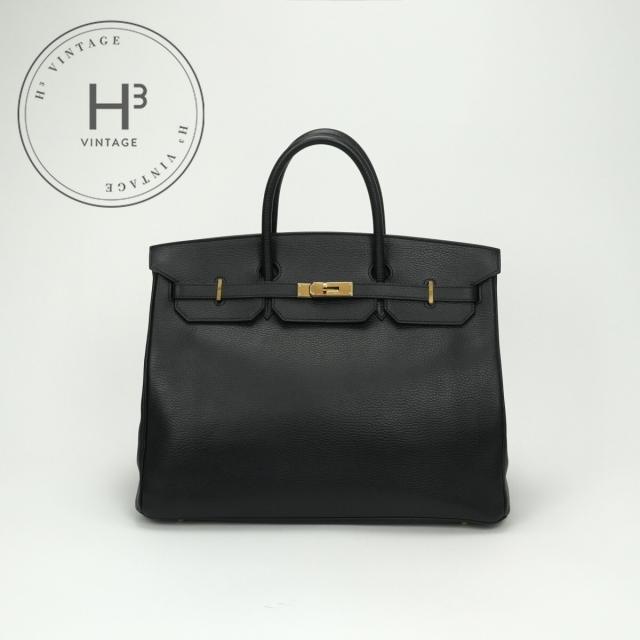 エルメス HERMES バーキン40 バーキン 40 バッグ トートバッグ アルデンヌ ノワール　noir ブラック Black 黒 ゴールド金具 ハンドバッグ