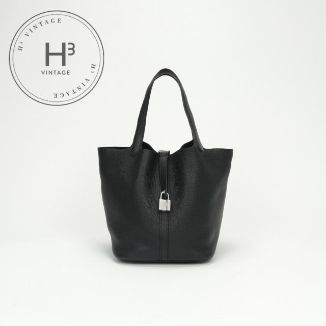 エルメス HERMES ピコタンロックMM ピコタンロック MM ピコタンロック22 バッグ トートバッグ トリヨンクレマンス ノワール　noir