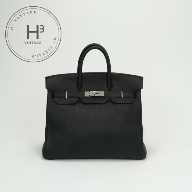 エルメス HERMES オータクロア32 オータクロア 32 バッグ トートバッグ トゴ ノワール Noir ブラック black 黒 シルバー金具 ハンドバッグ