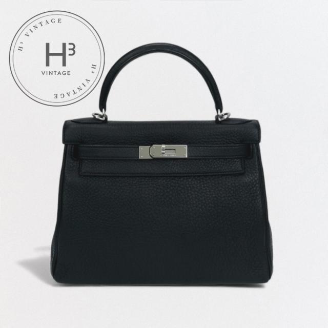 エルメス HERMES ケリー28 ケリー 28 バッグ トートバッグ ショルダーバッグ トゴ ノワール　noir ブラック Black 黒 シルバー金具