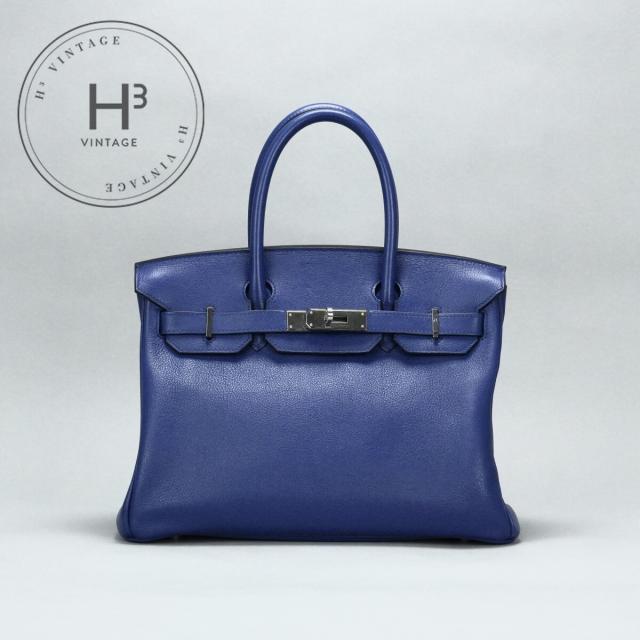 エルメス HERMES バーキン30 バーキン 30 バッグ トートバッグ トリヨンノビーヨ ブルーエレクトリック ブルー 青 シルバー金具