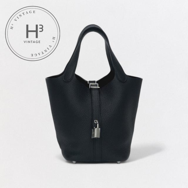 エルメス HERMES ピコタンロックPM ピコタンロック PM バッグ トートバッグ トリヨンクレマンス ノワール noir ブラック Black 黒