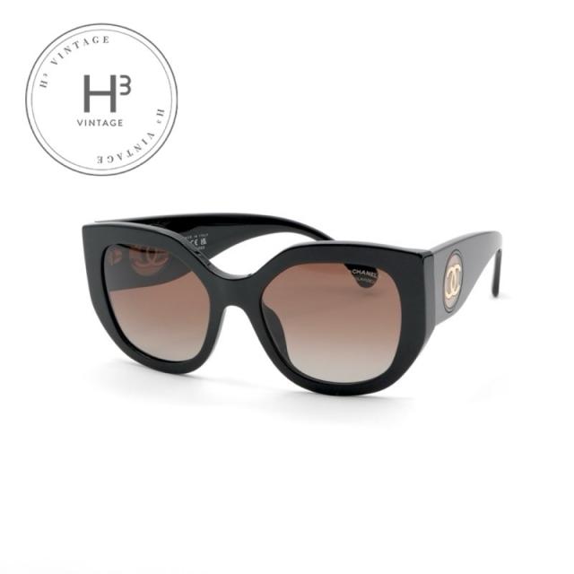 シャネル CHANEL サングラス ブラック ブラウン ココマーク POLARIZED アイウェア