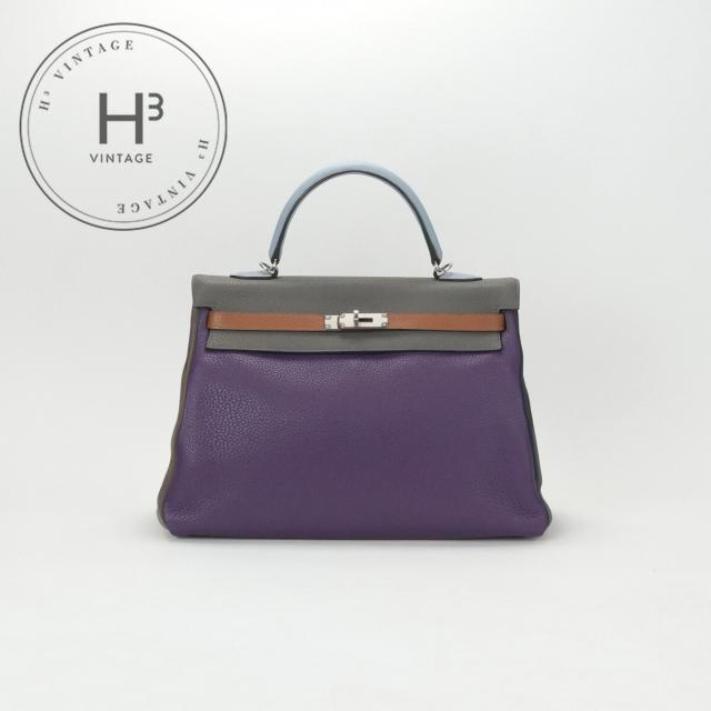 エルメス HERMES ケリー32 ケリー 32 アルルカン バッグ トートバッグ ショルダーバッグ トリヨンクレマンス ウルトラバイオレット