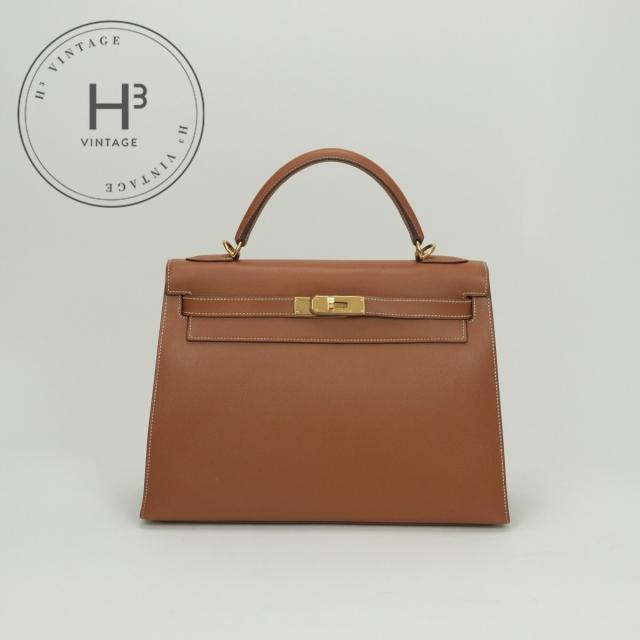 エルメス HERMES ケリー32 ケリー 32 バッグ トートバッグ ショルダーバッグ クシュベル ゴールド Gold ブラウン brown 茶 ゴールド金具