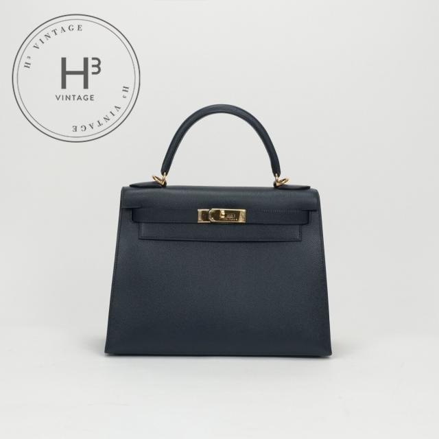 エルメス HERMES ケリー28 ケリー 28 バッグ トートバッグ ショルダーバッグ クシュベル ブルーインディゴ Blue Indigo ネイビー navy 紺