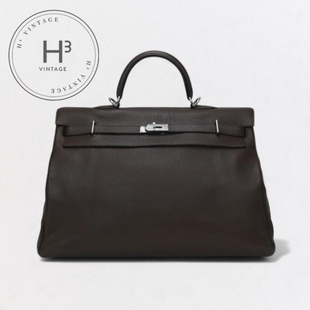 エルメス HERMES ケリー50 ケリー 50 バッグ トートバッグ ショルダーバッグ トゴ ブラウン Brown 茶 シルバー金具 ハンドバッグ V字金具