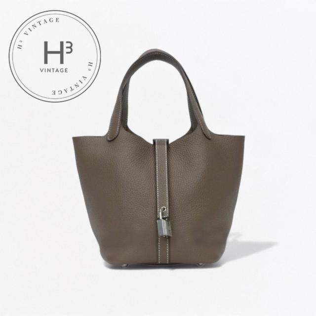 エルメス HERMES ピコタンロックPM ピコタンロック PM ピコタンロック18 バッグ トートバッグ トリヨンクレマンス エトゥープ Etoupe