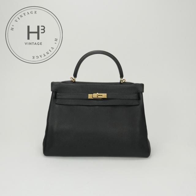 エルメス HERMES ケリー35 ケリー 35 バッグ トートバッグ ショルダーバッグ トリヨンクレマンス ノワール Noir ブラック Black 黒