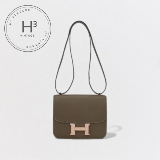 エルメス HERMES コンスタンス3 ミニ18 コンスタンス 3 ミニ18 バッグ ショルダーバッグ エプソン エトゥープ Etoupe グレー Gray