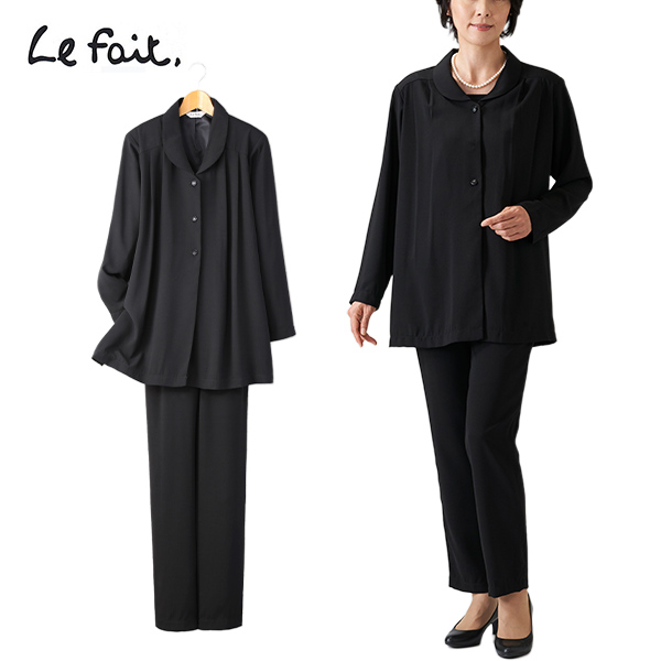 アローズ Le fait レディースフォーマルセットアップスーツ 上下2点セット aa00003 1セット（ジャケット×1着、パンツ×1着）
