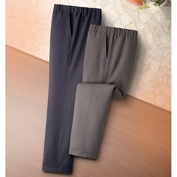 彩香 日本製 ナノヒーティング裏起毛パンツ 2色組 8222 1セット（2本：2色×各1本）