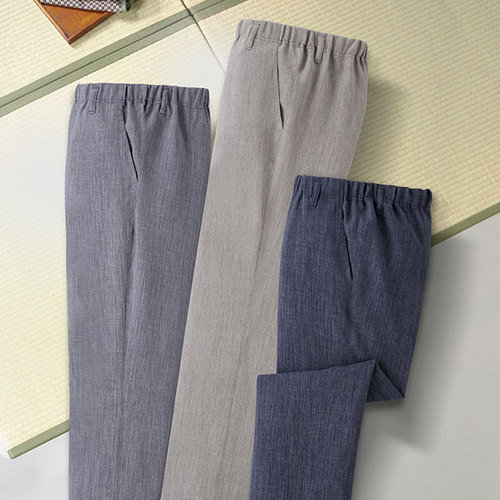 彩香 エムアイジェイ 日本製 お手入れ簡単 スコッチガード加工 楽々パンツ WA-1015 1セット（3本：3色×各1本）