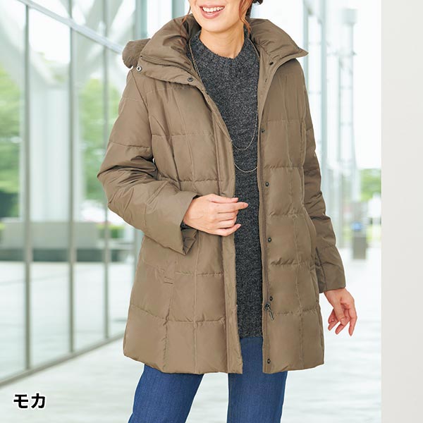フレンドリー レディース ラビットファー付きダウンコート 961240 1着