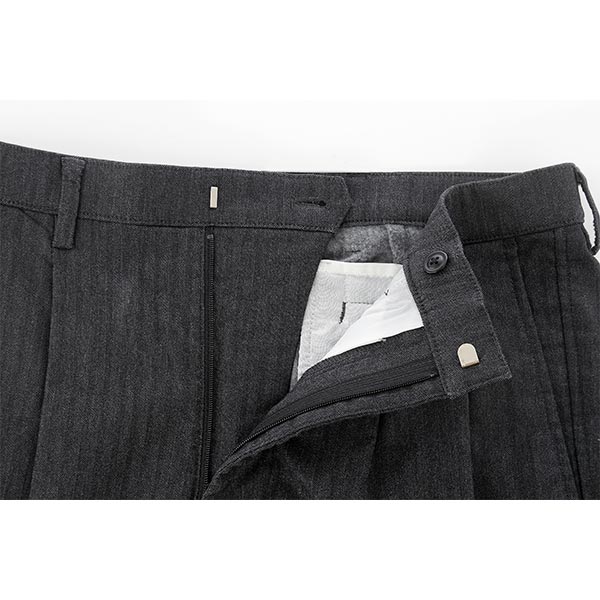 ハワード ハンティントン・クラブ 裏起毛ストレッチヘリンボーン柄