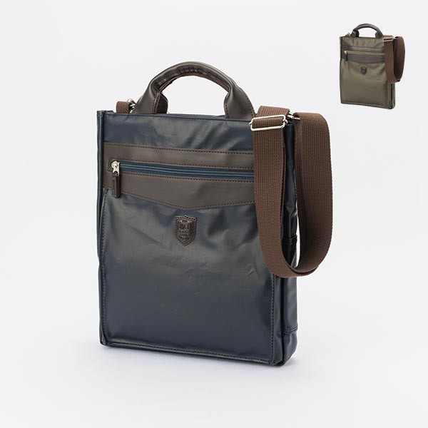 平野鞄 ブレザークラブ 日本製 葛城コーティング A4対応 薄マチトートショルダー 縦型 26699 1個