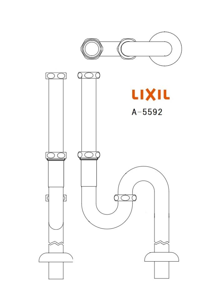 LIXIL(INAX) S排水金具ASSY A-5592の通販はau PAY マーケット - PRO MART au PAY マーケット店 | au PAY マーケット－通販サイト