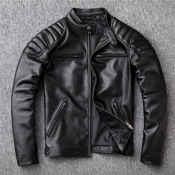 ライダースジャケット 本革 メンズ シングル レザージャケット キルティング 秋冬 革ジャン 皮ジャン バイク 防風 ブルゾン B系 冬服 バイカー