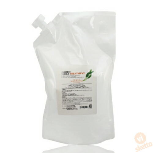 テクノエイト LOHAS ロハス ハーブトリートメント 2000g  リフィル(HERB treatment さらっとタイプ ヘアケア 地肌ケア ダメージケア セラミド コラーゲン ケラチンペプチド 艶やか まとまりある髪 )