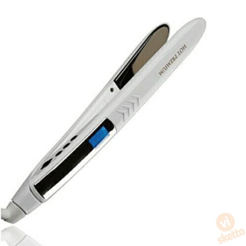 PBHP-500 ホットプレミアム アイロン プロ (ヘアアイロン 海外兼用 硬質チタン 230度 大阪ブラシ 人間工学)