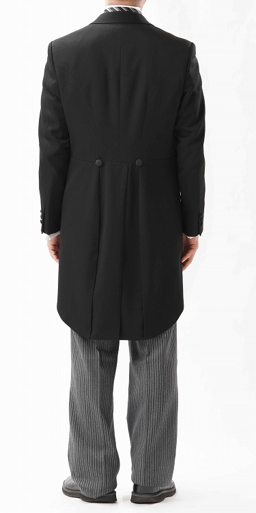 夏物 日本製モーニングコート3P RM17604上着＆白衿付きベスト+E1542